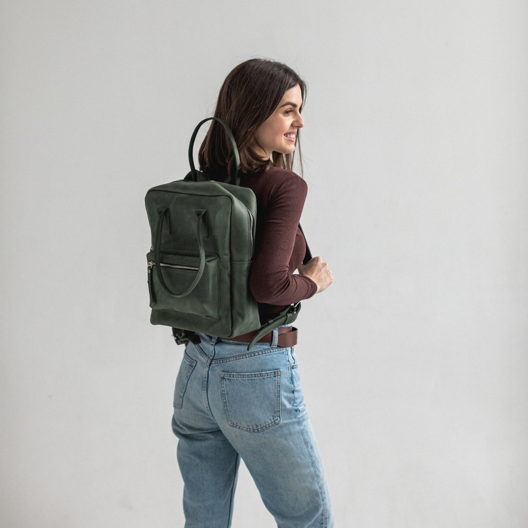 Stylish and Practical Leather Backpack for City Living - Handcrafted ...