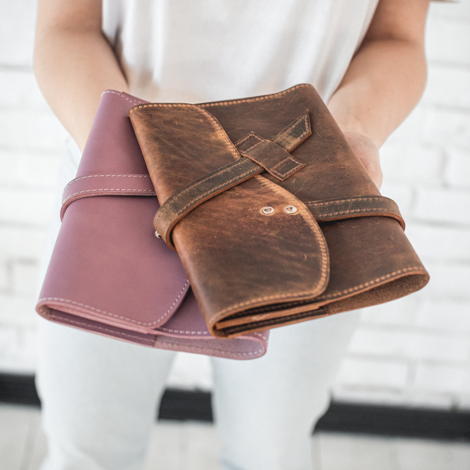 Genuine Leather Journal Cover Full Grain Leather Notebook - Etsy