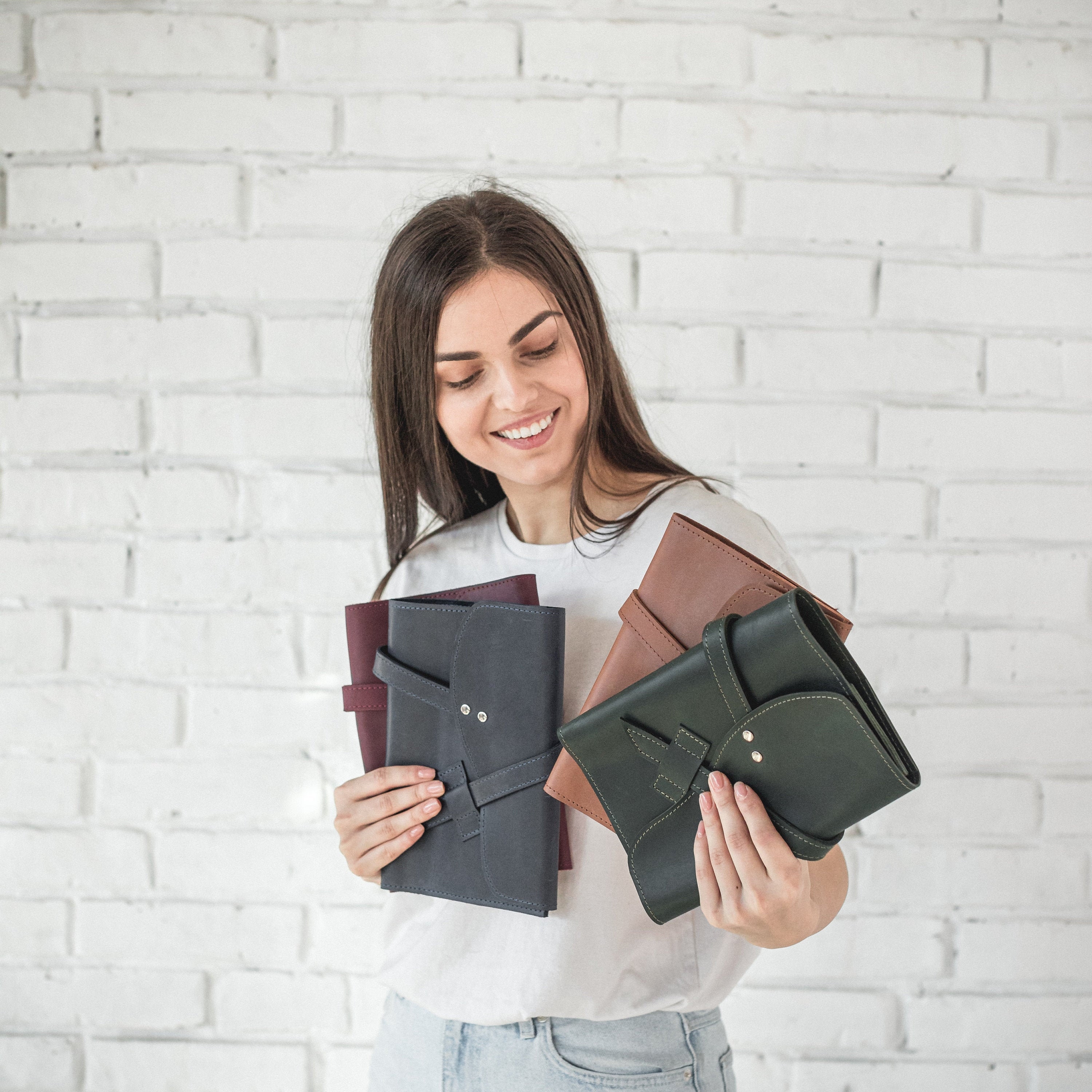 Genuine Leather Journal Cover Full Grain Leather Notebook - Etsy