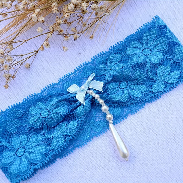 Turquoise Garter - Etsy