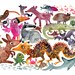 Connected Animals Illustration Art Print - Etsy