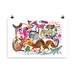 Connected Animals Illustration Art Print - Etsy