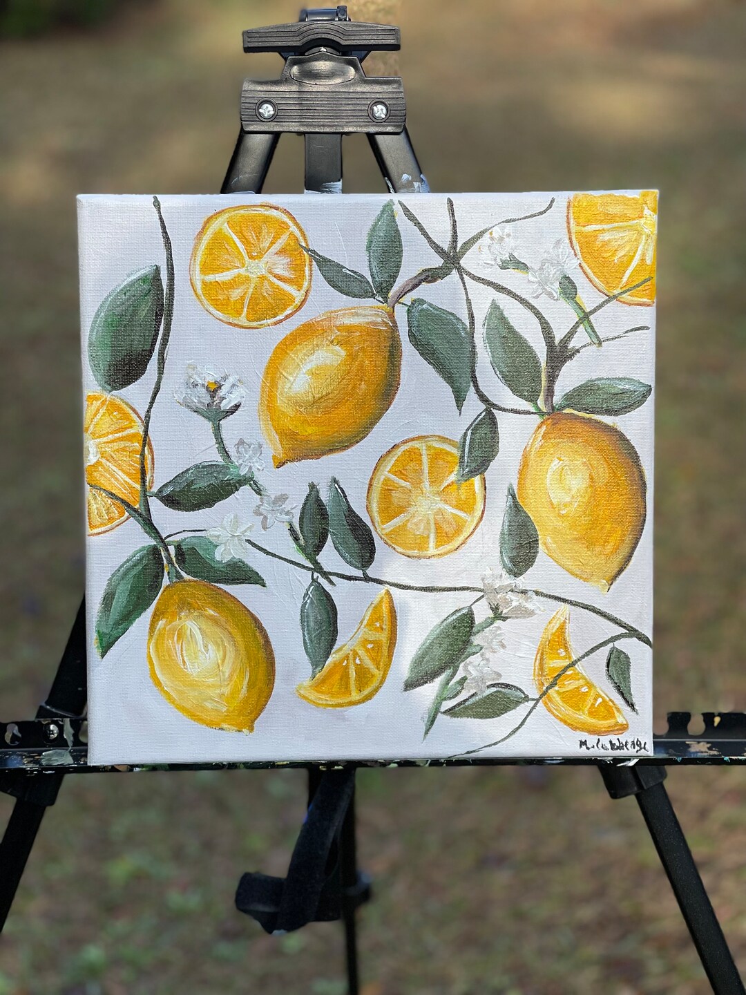 Lemon Patch 12x12 Original Painting - Etsy