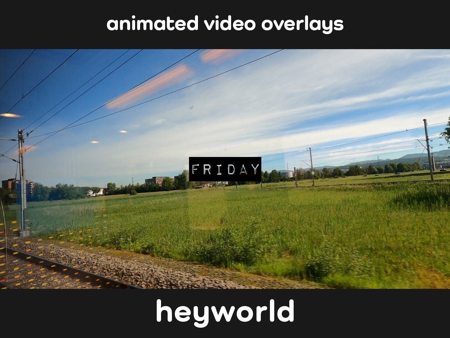 Days of the Week Titles - Vlog Titles - Typewriter - Labels - Animated ...