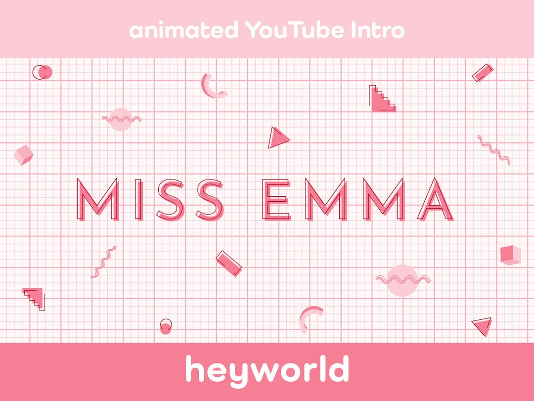 Animated Youtube Channel Intro - Youtube Intro - Youtube Channel ...