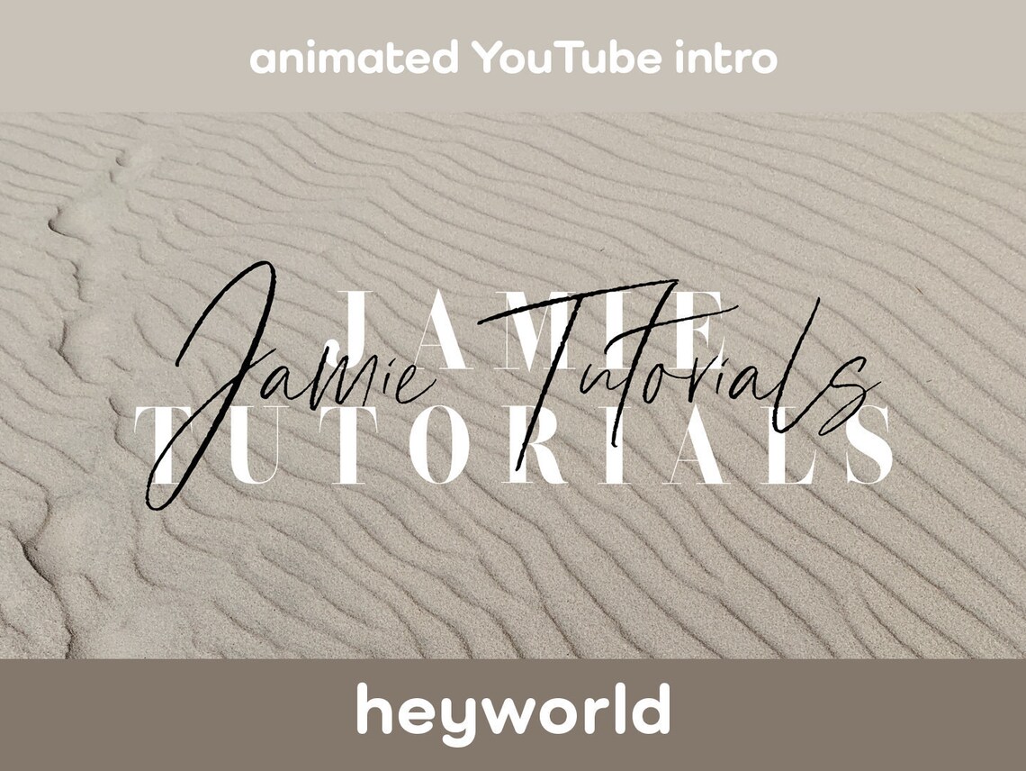 Youtube Intro - Animated Intro - Handwritten Text Effect - Logo Design ...