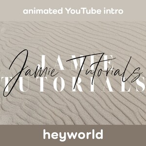 Youtube Intro - Animated Intro - Handwritten Text Effect - Logo Design ...