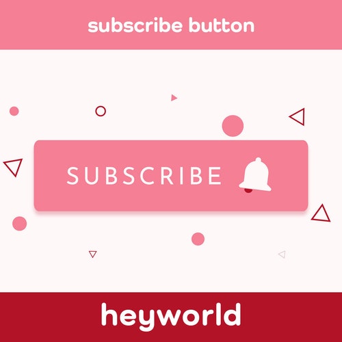 Animated Youtube Subscribe Button Overlay for Intro Videos - Etsy