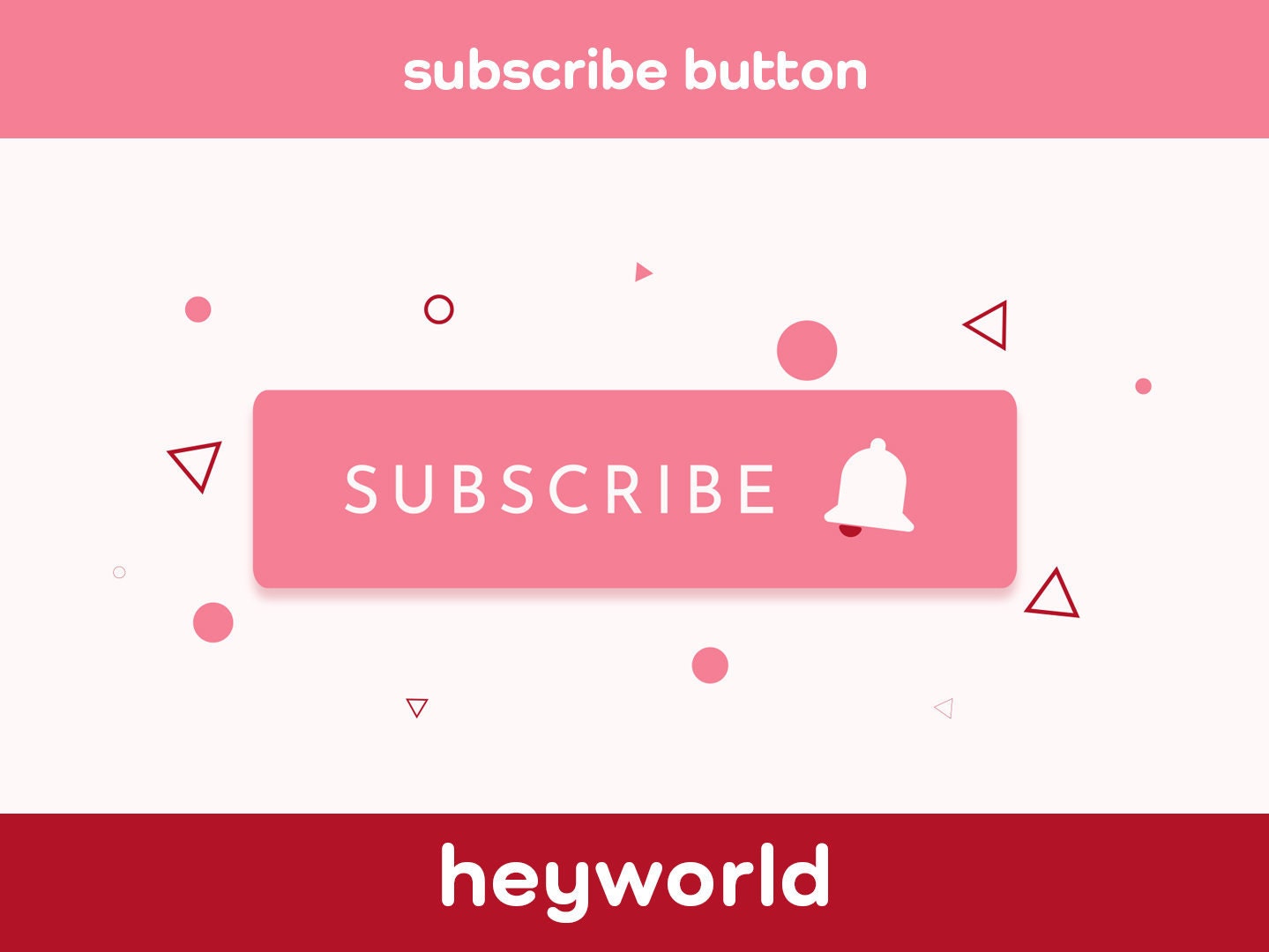 Subscribe Button - Like Button - Lower Thirds - Video Overlay ...