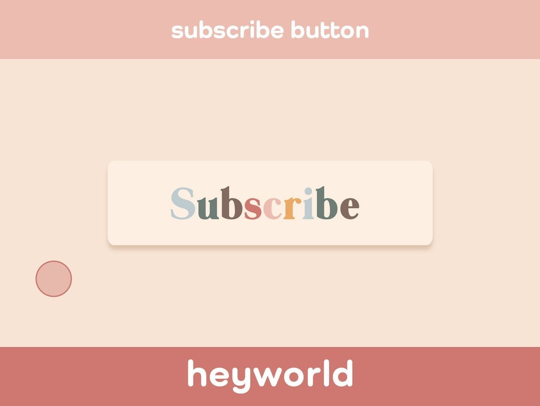 Subscribe Button - Youtube Video Overlay - Twitch Overlay - Youtube ...