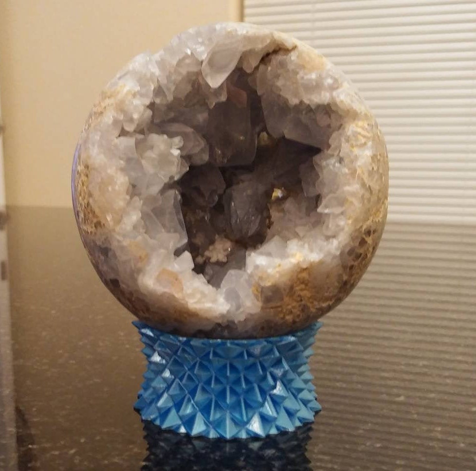 Sphere Holder Spiky Crystal Ball Stand Base Round Deluxe - Etsy