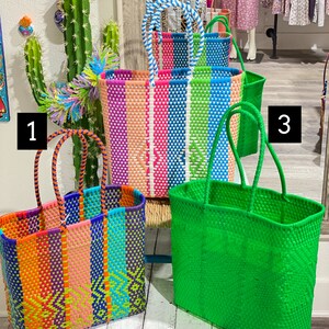 Medium Mexican Market Bag Handwoven Bag Mexican Basket Tote Bag Mexican ...