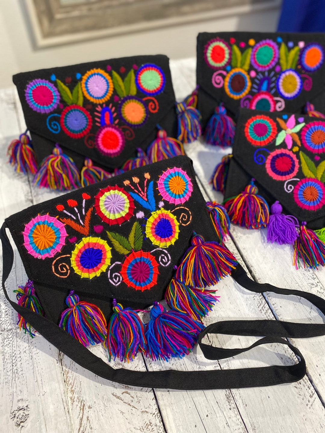 Embroidered Clutch - Embroidered Crossbody Bag - Purse - Crossbody ...