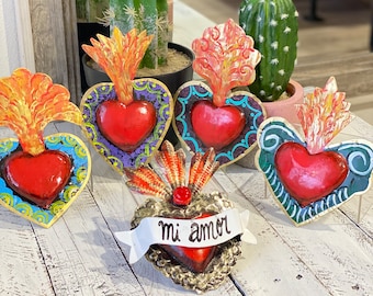 Sacred Heart - Mothers Day - Heart With Wings - Wall Decor - Gifts ...