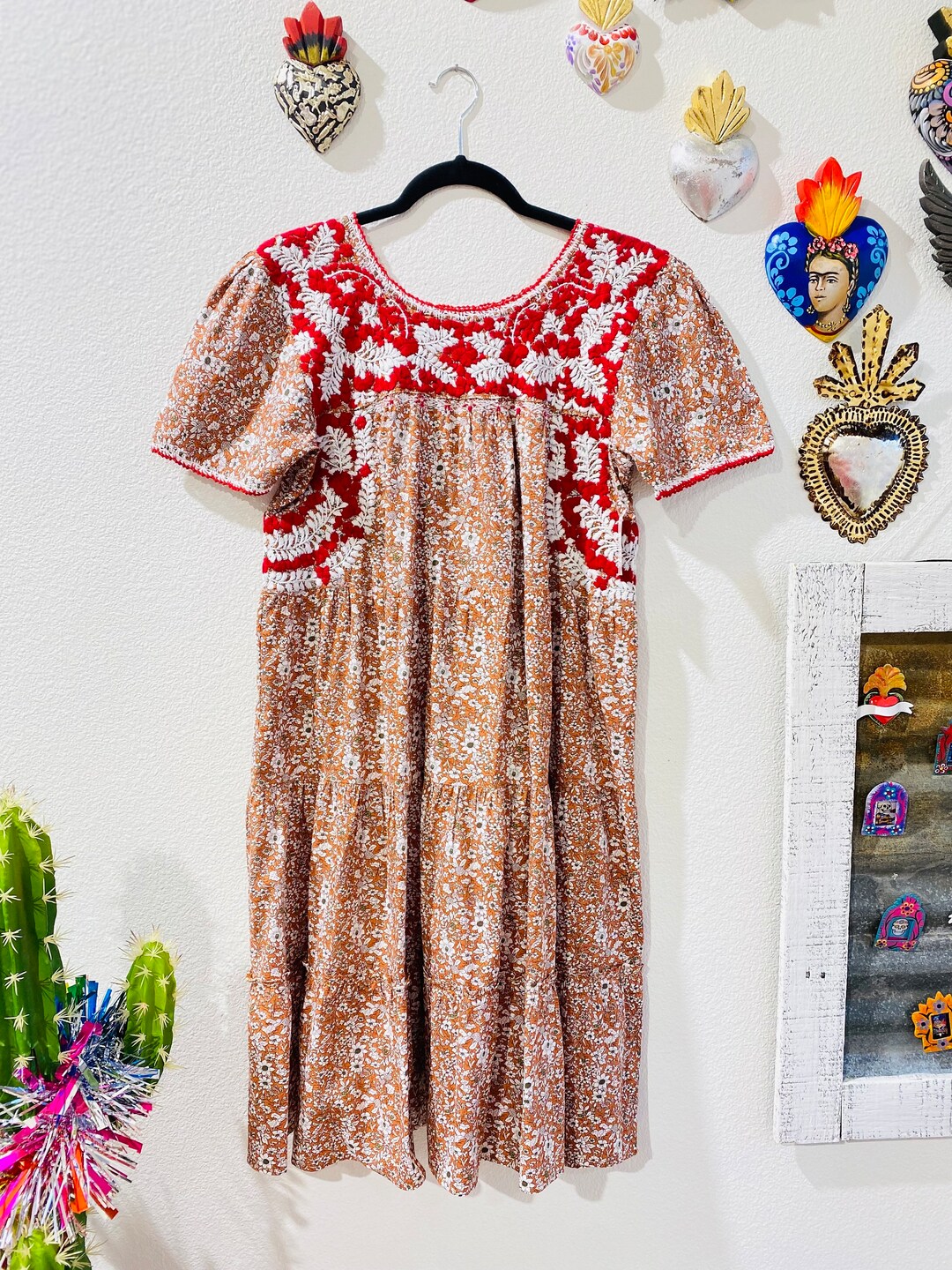 Oaxaca Dress San Antonino Dress Mexican Dress Embroidered Dress Fiesta ...
