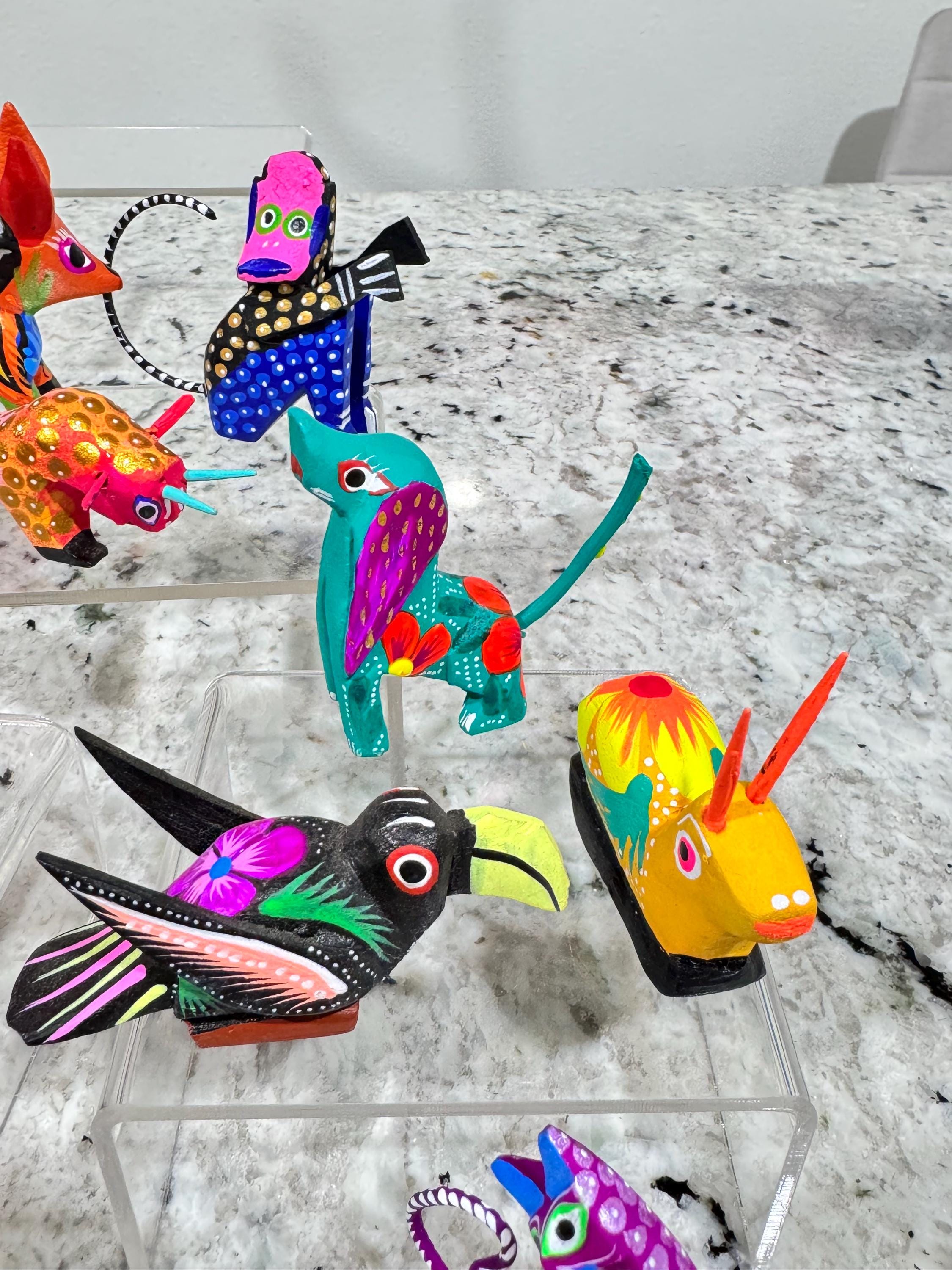 Hand-painted Copal Wood Alebrijes: Mexican Folk Art Spirit Animals - Etsy