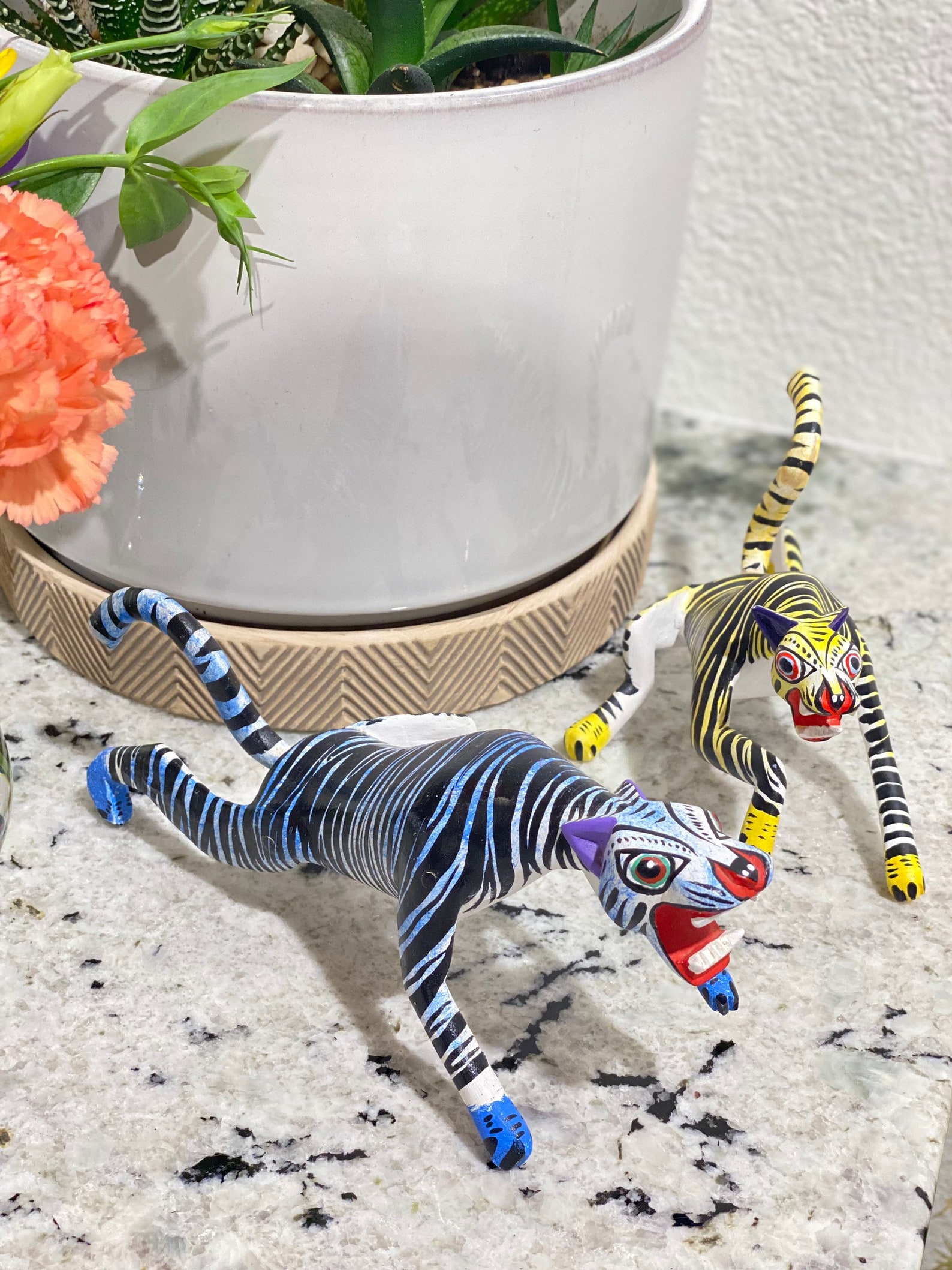 Tiger Alebrijes Alebrijes Tigre Tiger Handcrafted | Etsy