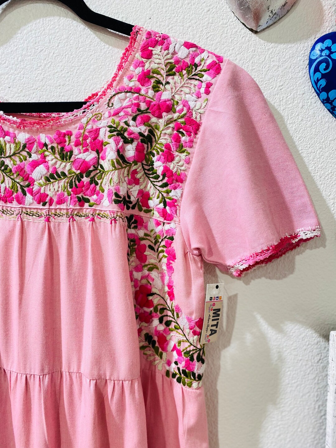 Oaxaca Dress San Antonino Dress Mexican Dress Embroidered Dress Fiesta ...