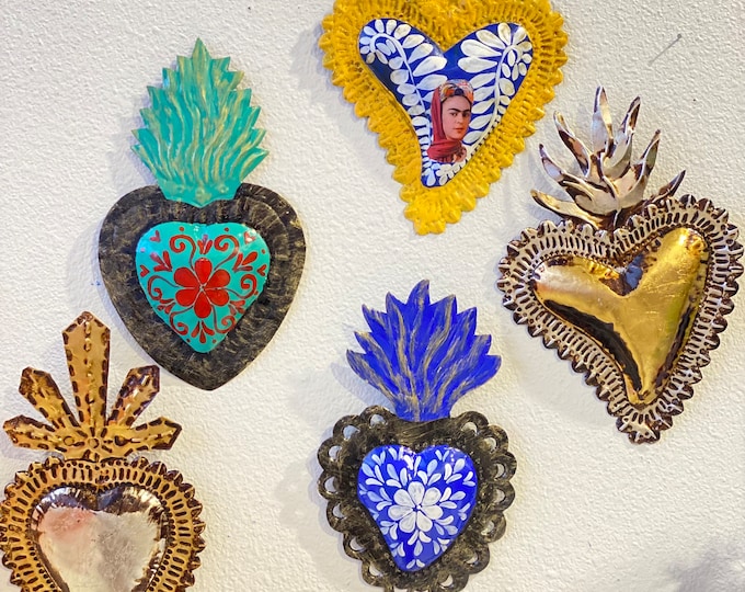 Tin Sacred Heart - Sacred Heart - Milagros - Wall Decor - Gifts ...