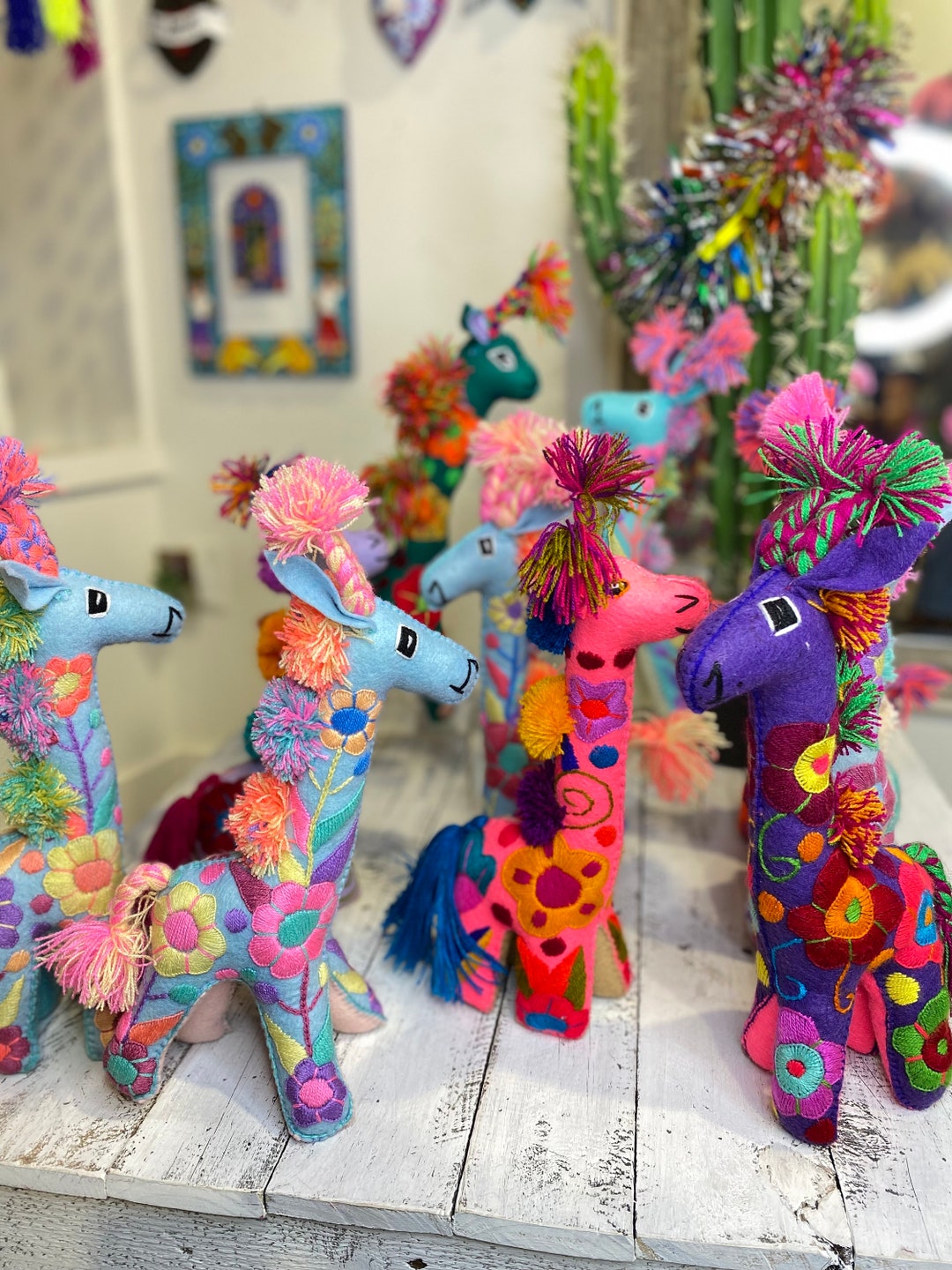 Giraffe Girafa Mexican Handmade Plushies Plush Toys - Etsy