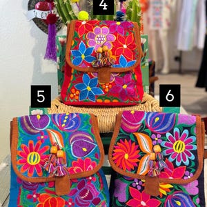 Embroidered Backpack - Mini Backpack- Backpack - Purse - Artesanal ...