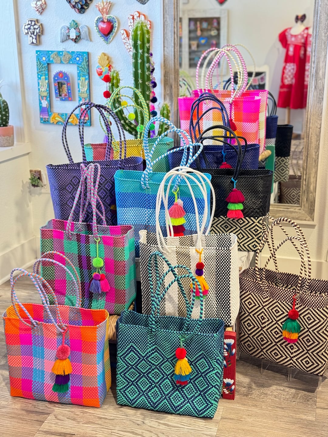 Medium Mexican Market Bag - Artesanal - Tote - Summer - Gift - Beach ...