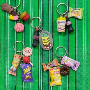 Mexican Keychains - Llaveros - Unique Gifts - Noodles- Tacos - Marucha ...