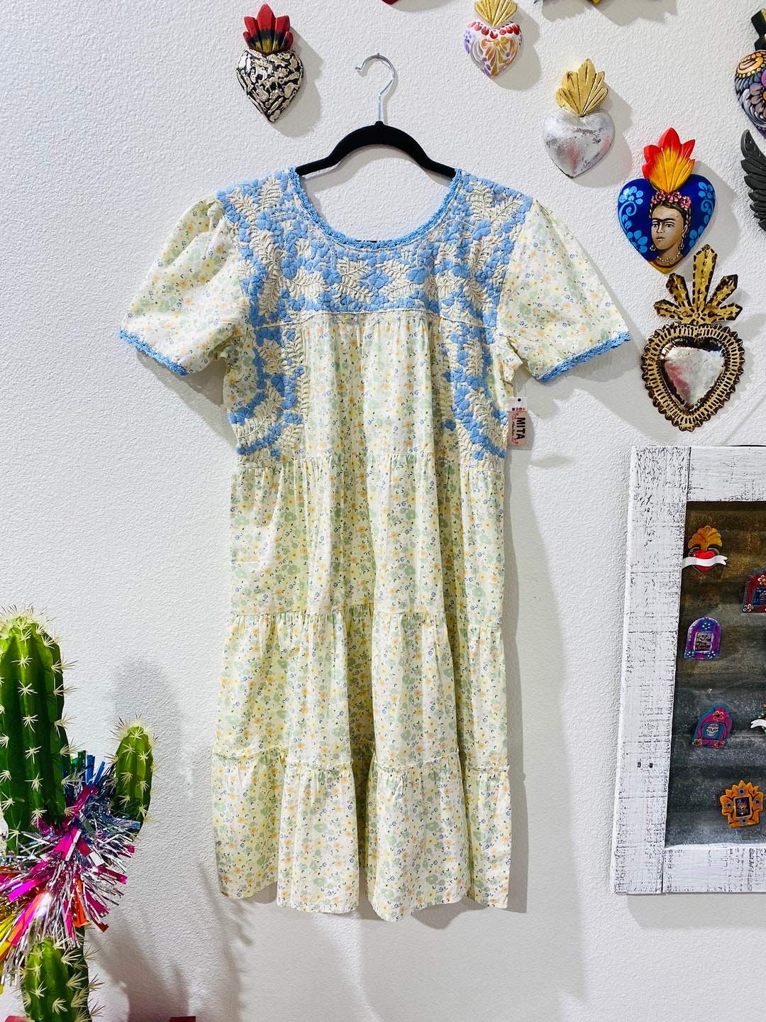 Oaxaca Dress San Antonino Dress Mexican Dress Embroidered Dress Fiesta ...