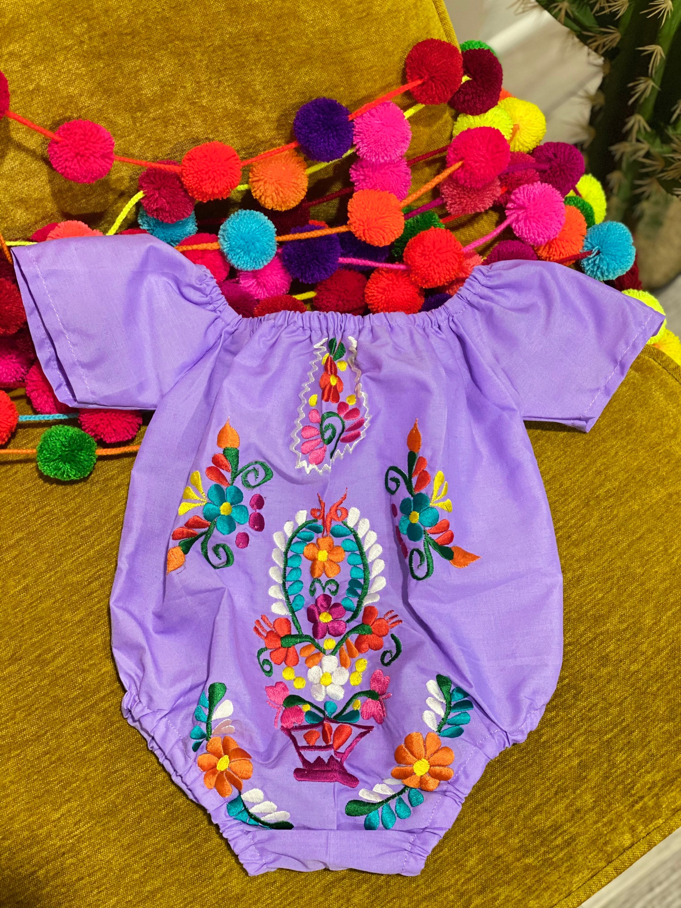 Embroidered Bubble Onesie Mexican Onesie for Baby Girl | Etsy