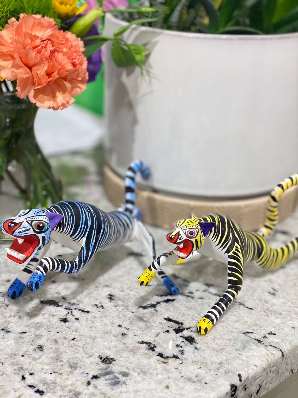 Tiger Alebrijes Alebrijes Tigre Tiger Handcrafted | Etsy