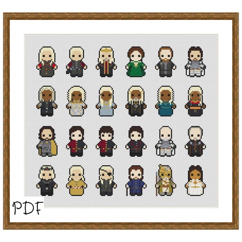 Counted Cross Stitch Sampler Mini Galaxy Character - Etsy