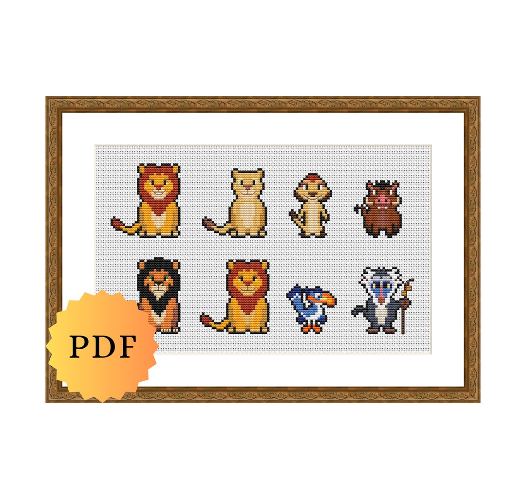 Counted Cross Stitch Sampler, Mini Character Collection, Cross Stitch ...