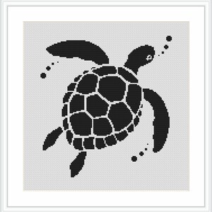 Counted Cross Stitch Pattern, Turtle Cross Stitch, Animal Cross Stitch ...