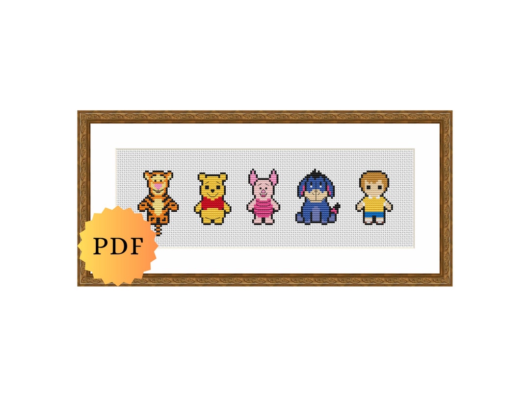 Counted Cross Stitch Sampler, Mini Character Collection, Cross Stitch ...