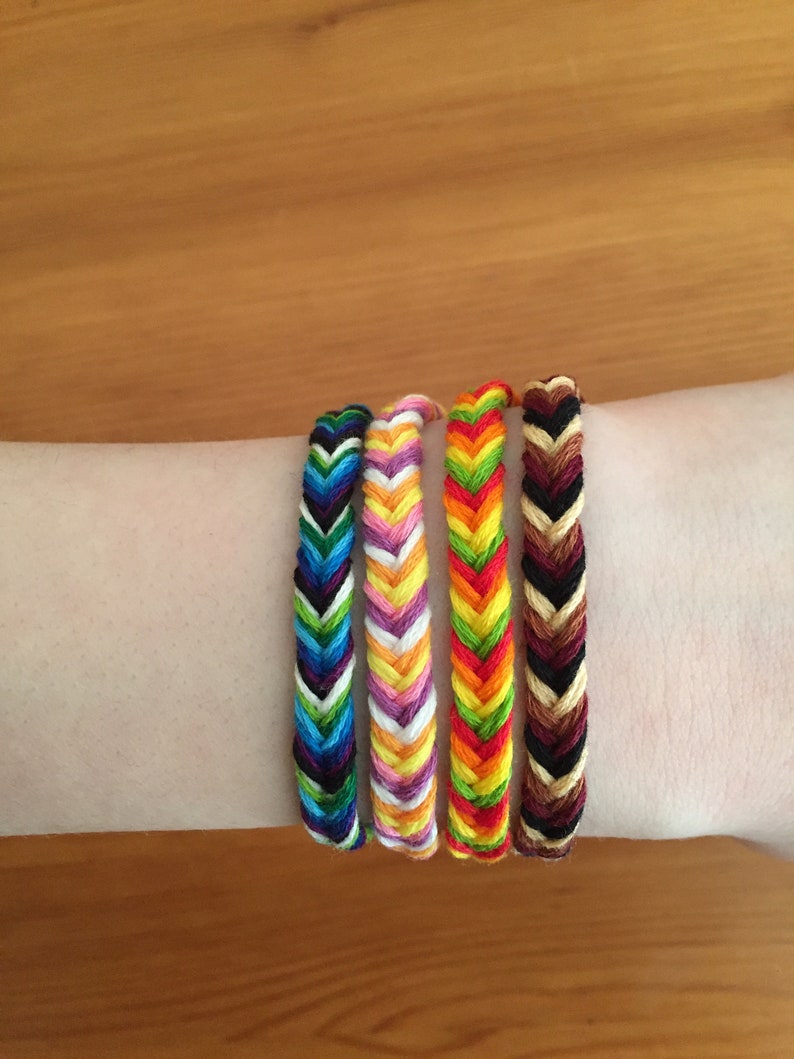 Personalised Fishtail Friendship Bracelet, Adjustable Friendship ...