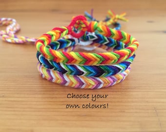 Fishtail Friendship Bracelet - Etsy