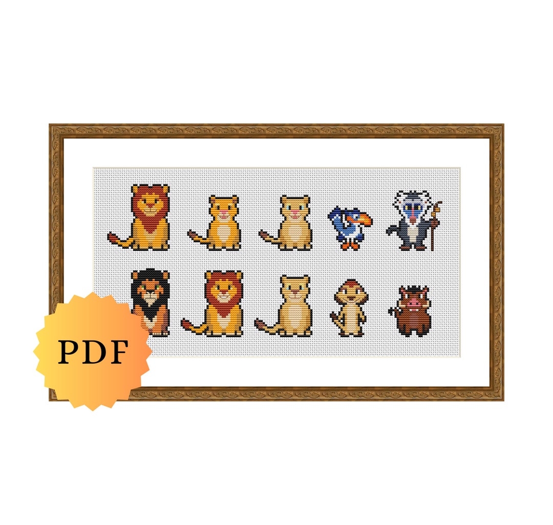 Counted Cross Stitch Sampler, Mini Character Collection, Cross Stitch ...