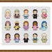 Counted Cross Stitch Sampler, Mini Character Collection, Cross Stitch ...