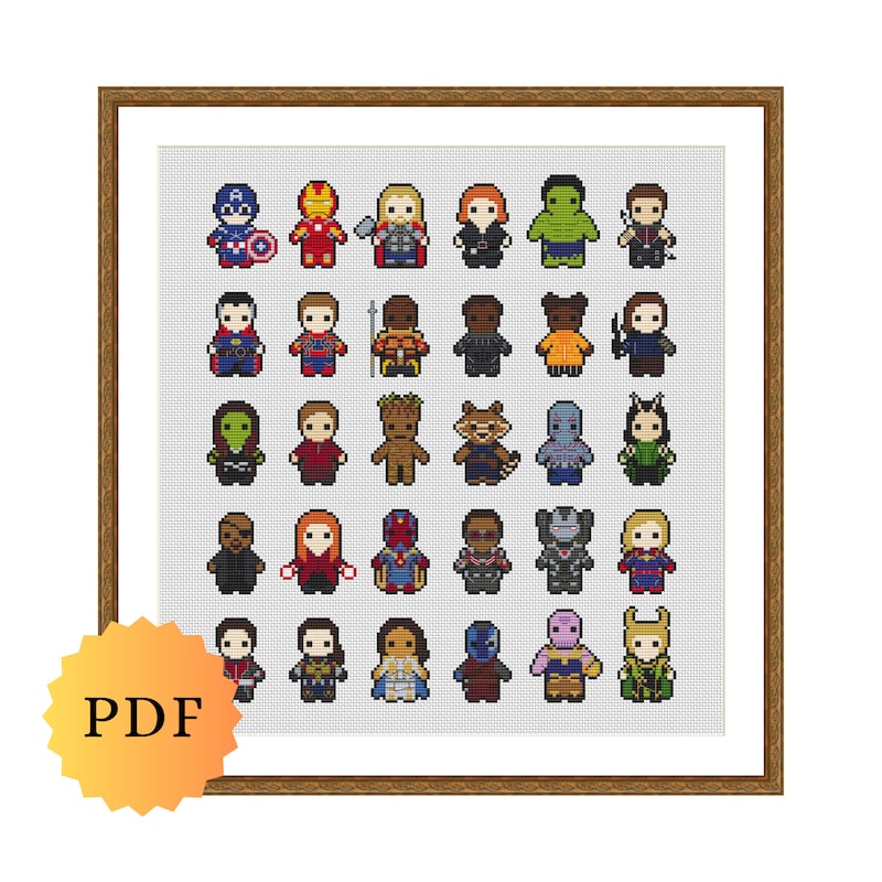Mini Pixel Character - Etsy