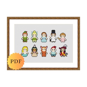 Counted Cross Stitch Sampler, Fantasy Character Collection, Cross ...