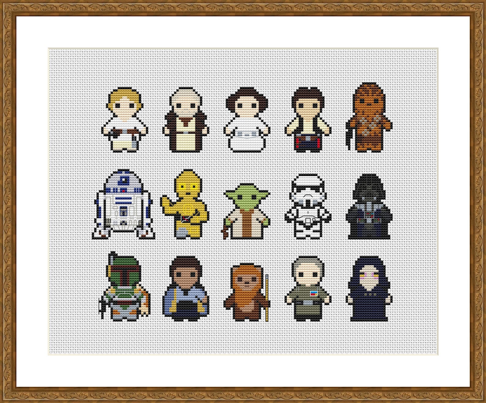 Counted Cross Stitch Sampler, Mini Galaxy Character Collection, Cross ...