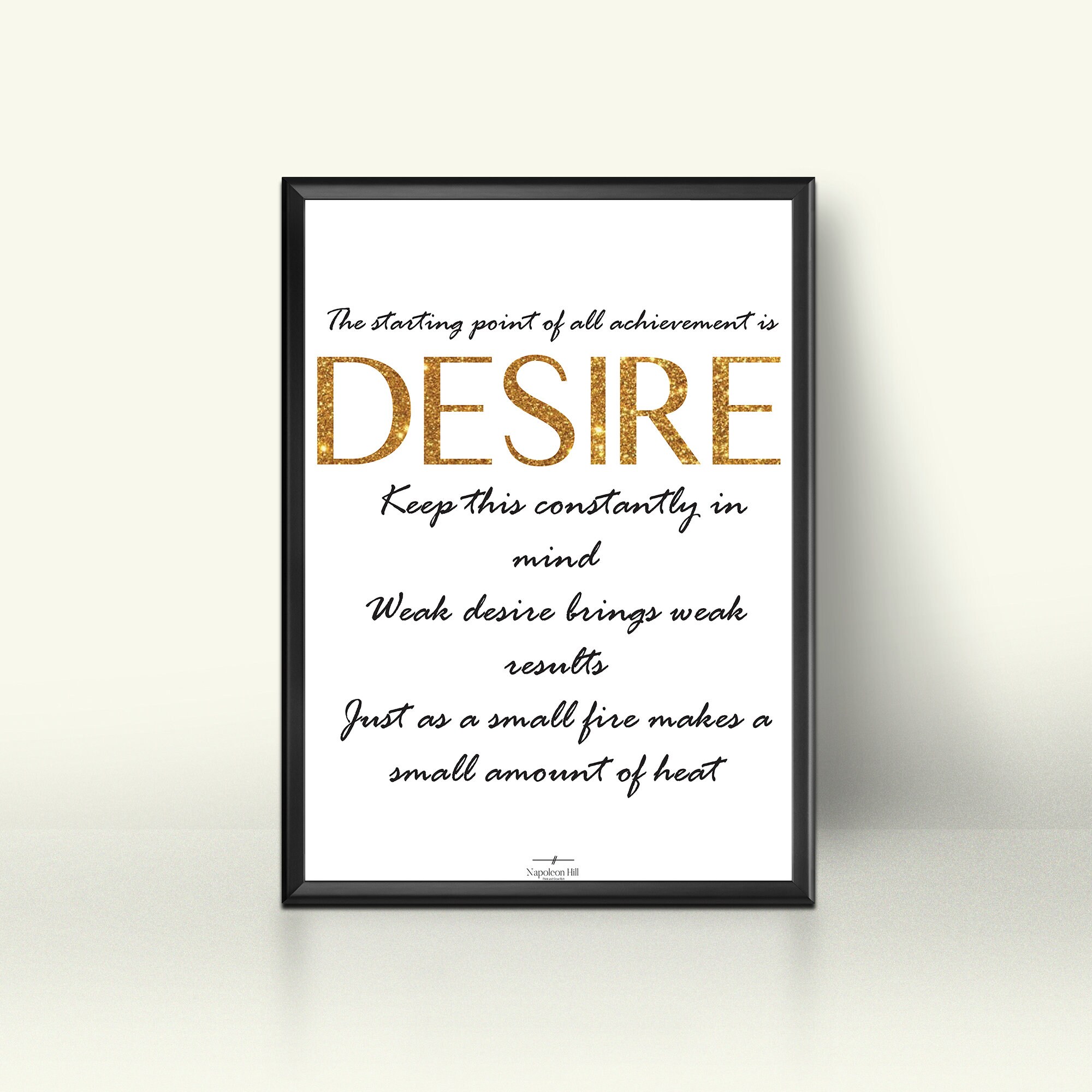 Positive Inspiration Quote Napoleon Hill Think and Grow Rich: the ...