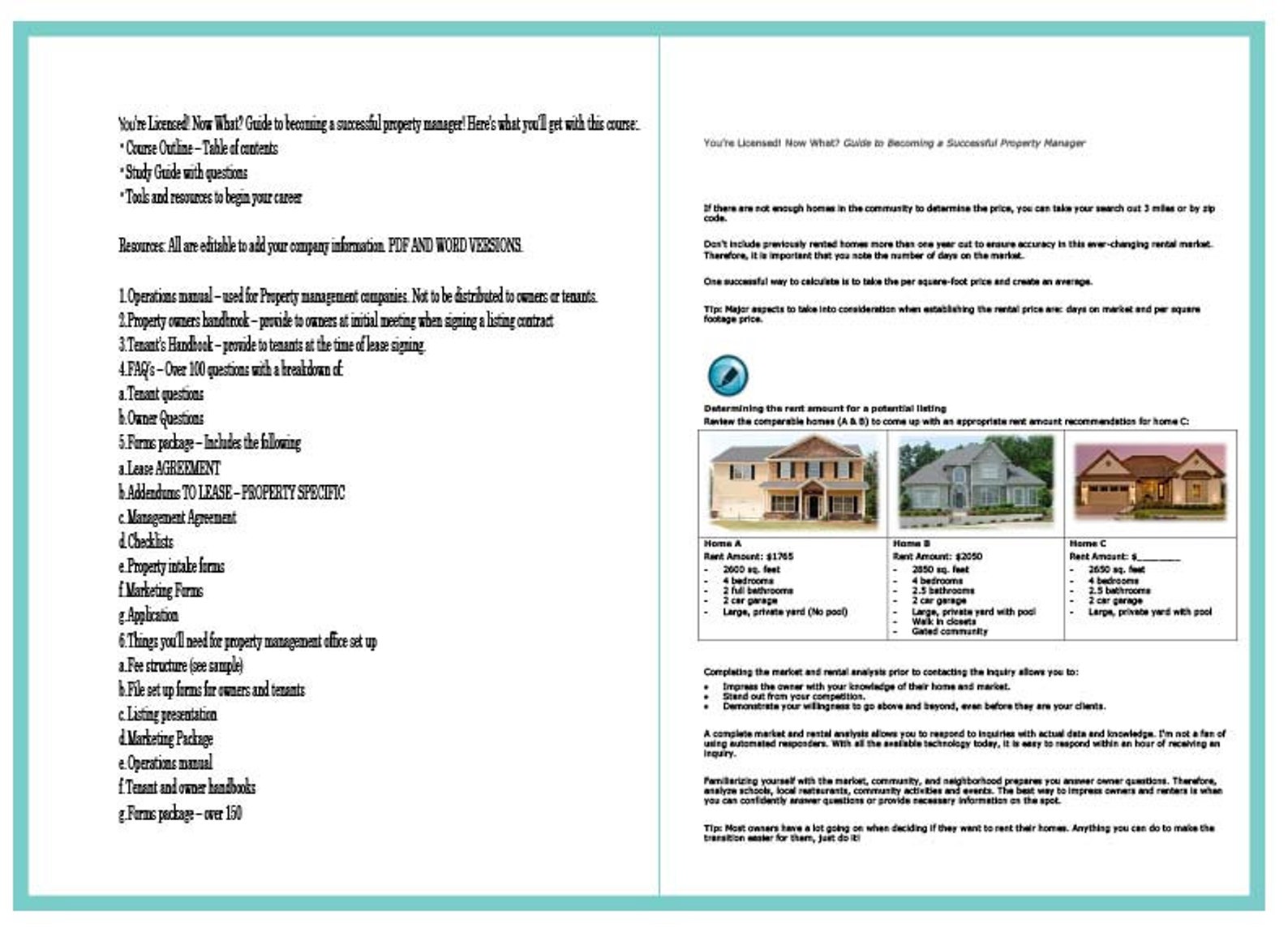 How to Become a Successful Property Manager Guide & Workbook - Digital ...