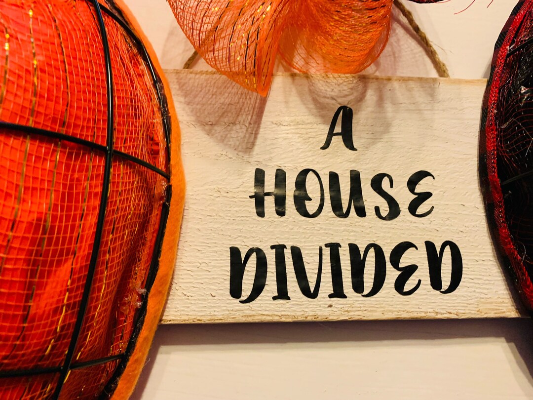 A HOUSE Divided-clemson and Carolina - Etsy