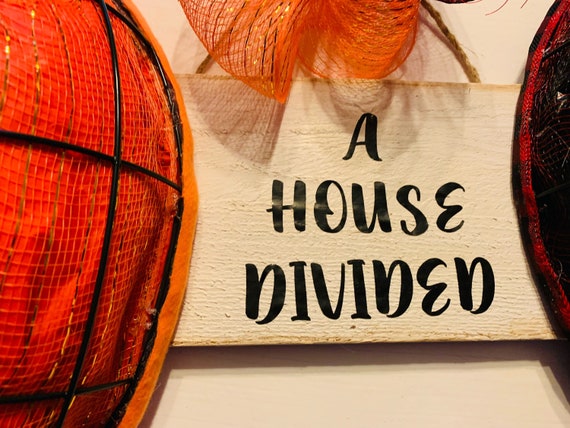 A HOUSE Divided-clemson and Carolina - Etsy