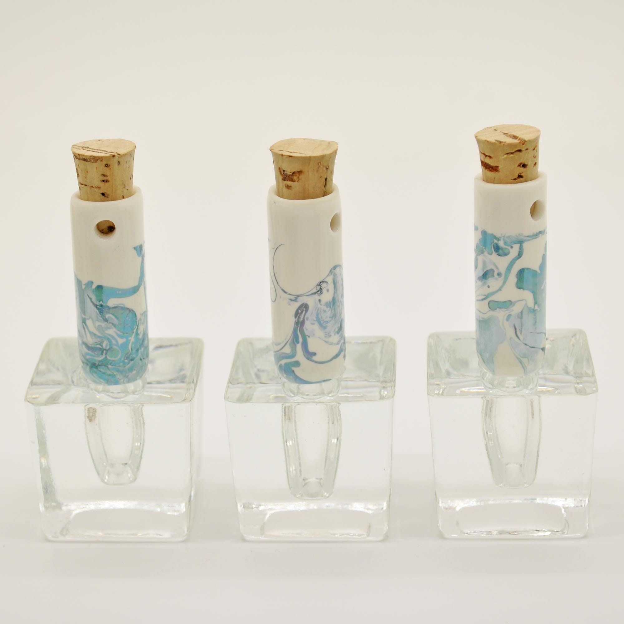 Handmade Porcelain ceramic test tube pendant / Boho ceramic - Etsy.de