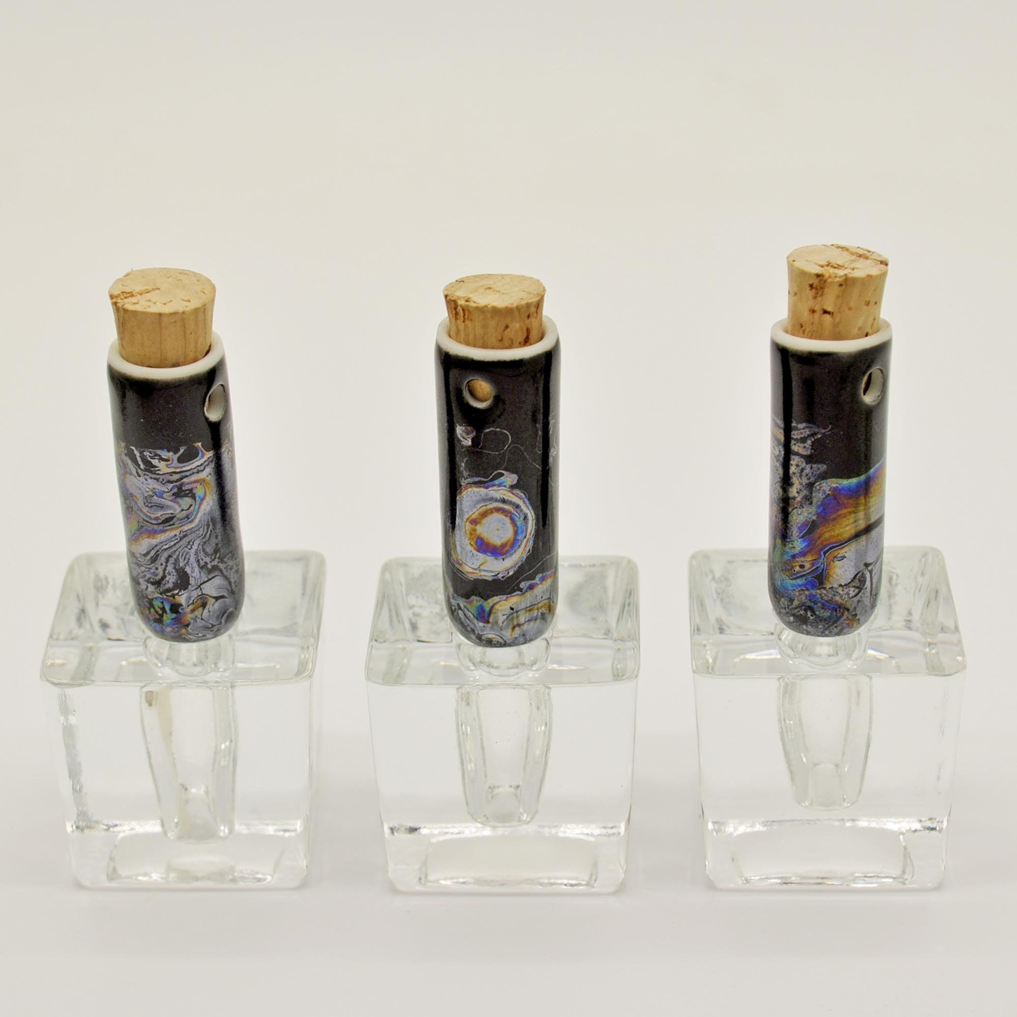 Handmade Porcelain ceramic test tube pendant / Boho ceramic - Etsy.de