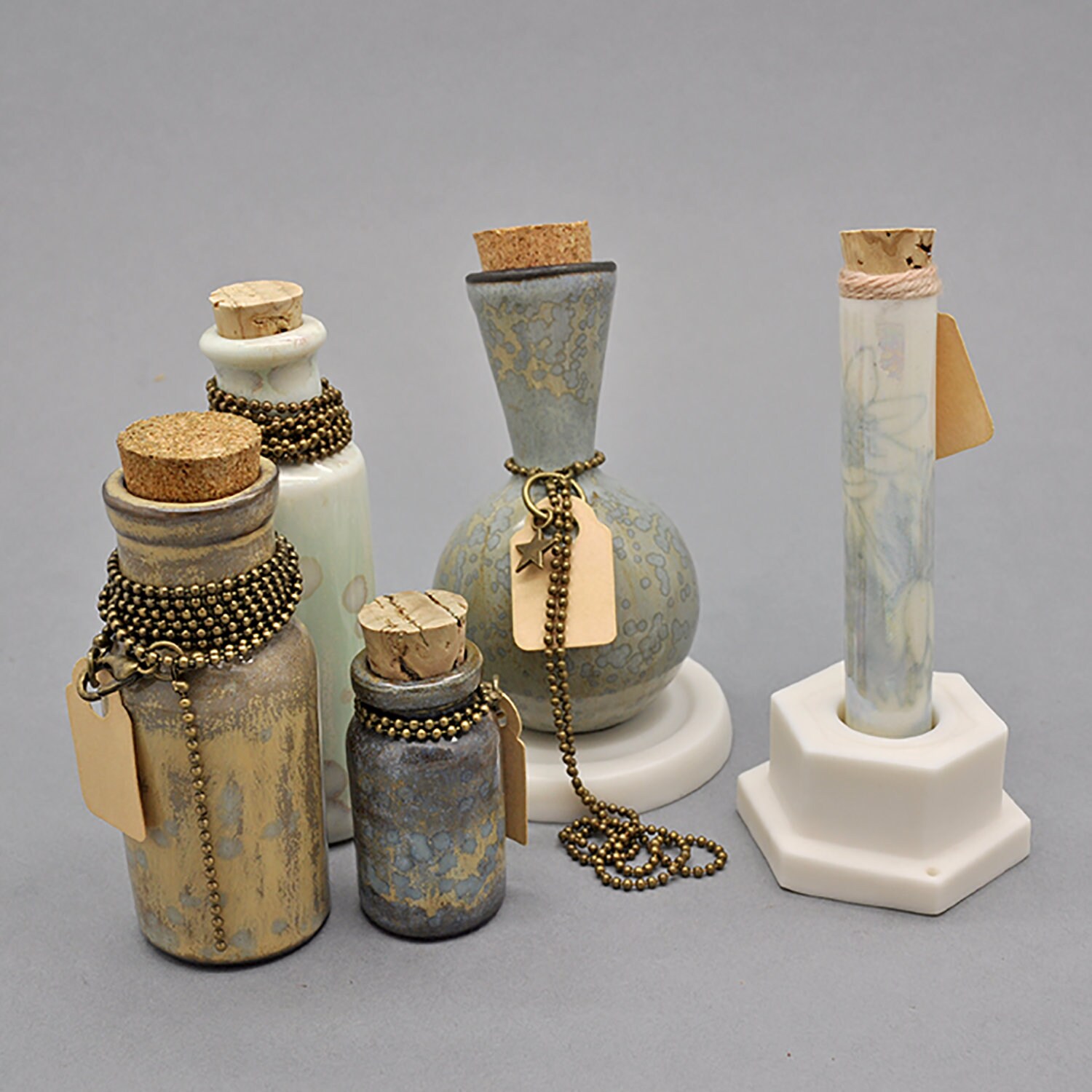 Unique Porcelain Flask & Bottle Set - Etsy New Zealand