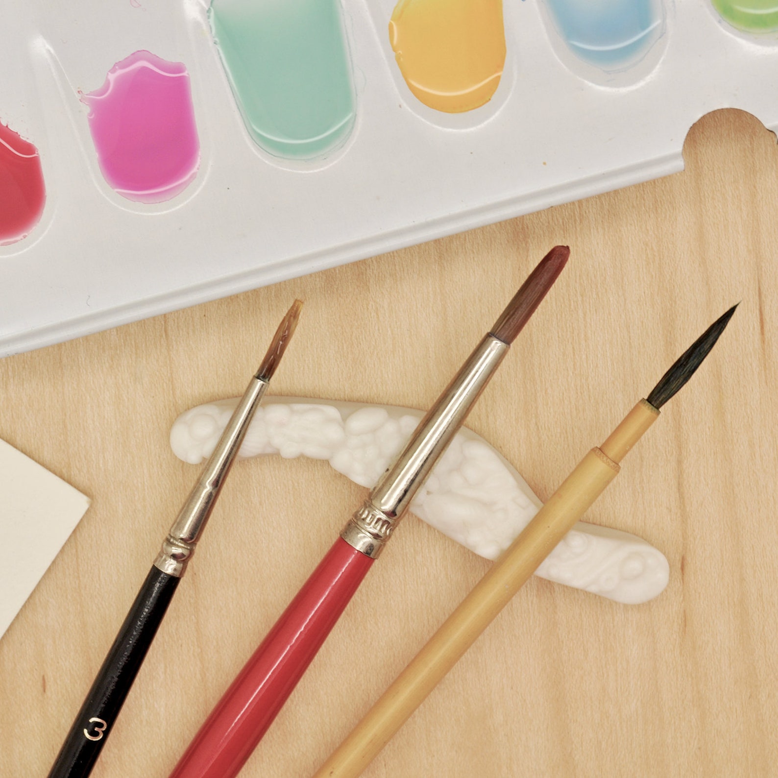 Porcelain Paintbrush / Calligraphy Brush Rest - Etsy