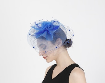 Blue Tea Party Hat - Etsy